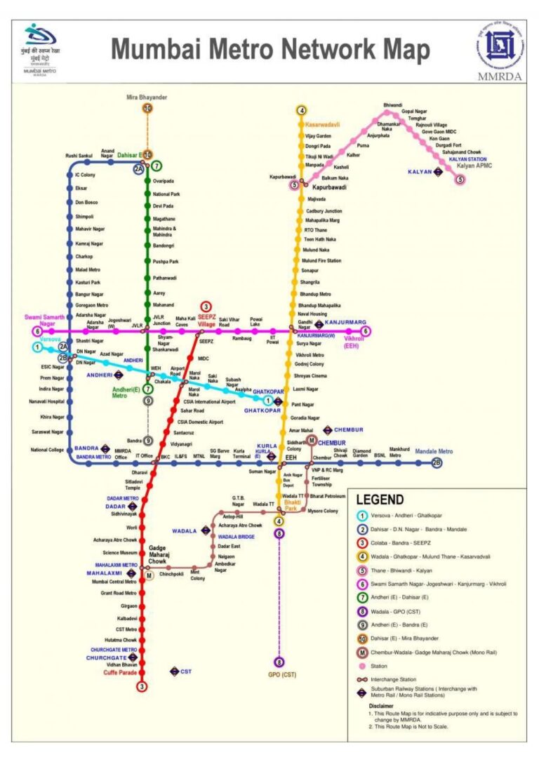 Mumbai Metro - Map, lines, stations and tickets | Tour Guide 2023 Mumbai Metro - Map, lines, stations and tickets | Tour Guide 2023